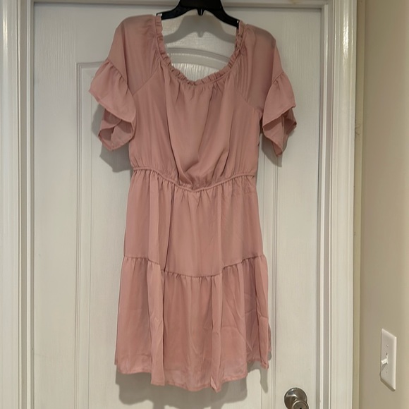 ANDREE BY UNIT | Dresses | Andree By Unit Pink Tiered Dress | Poshmark